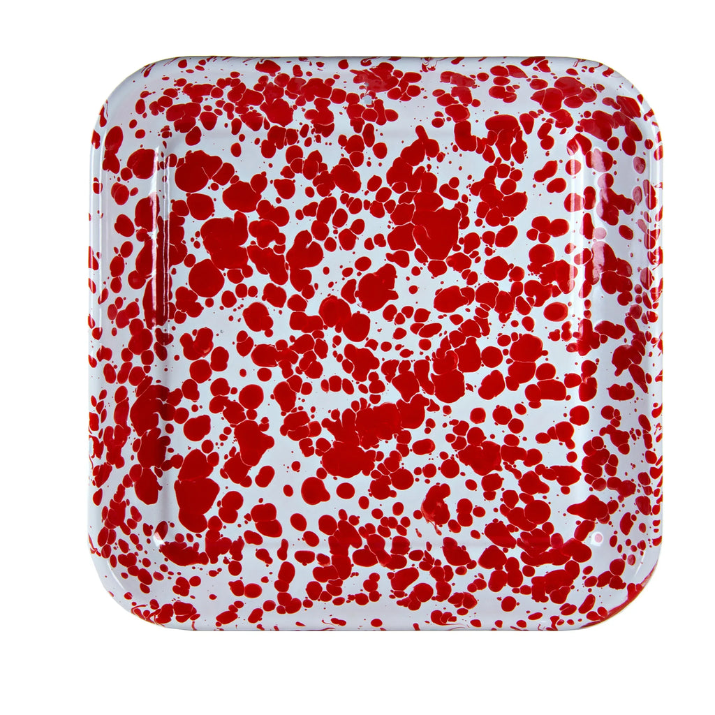 RD09S2 - Red Swirl Square Trays - Set of 2 - UPC 619199097564 – Golden ...